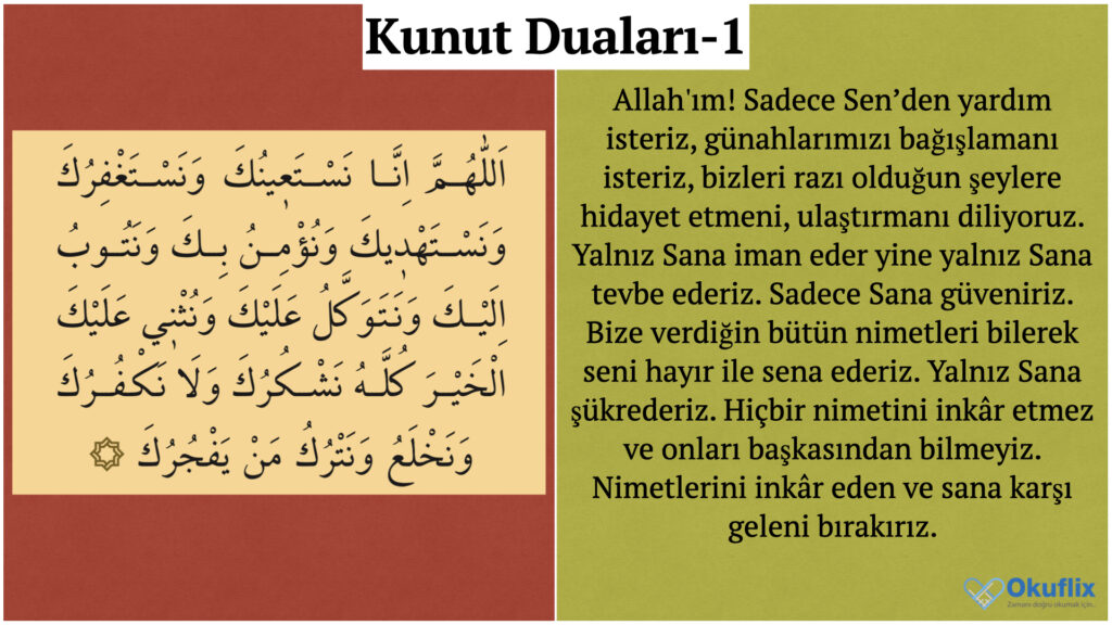 Dualar ve Anlamları - OkuFLIX