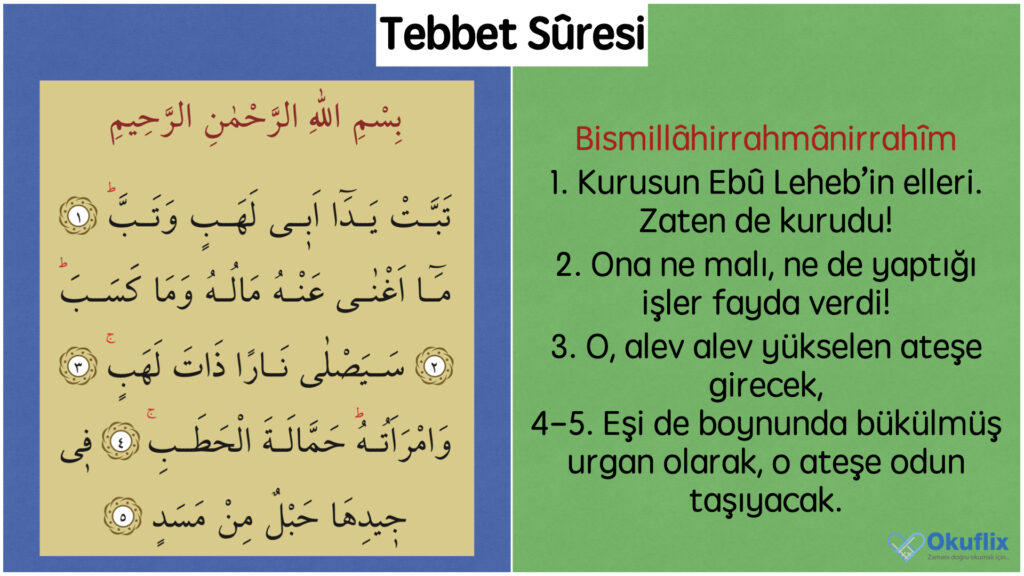 Surelerİn okunuşları - OkuFLIX